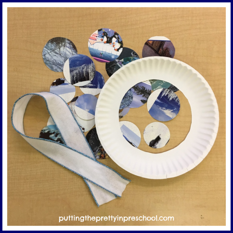 Winter Wreath Paper Plate Craft