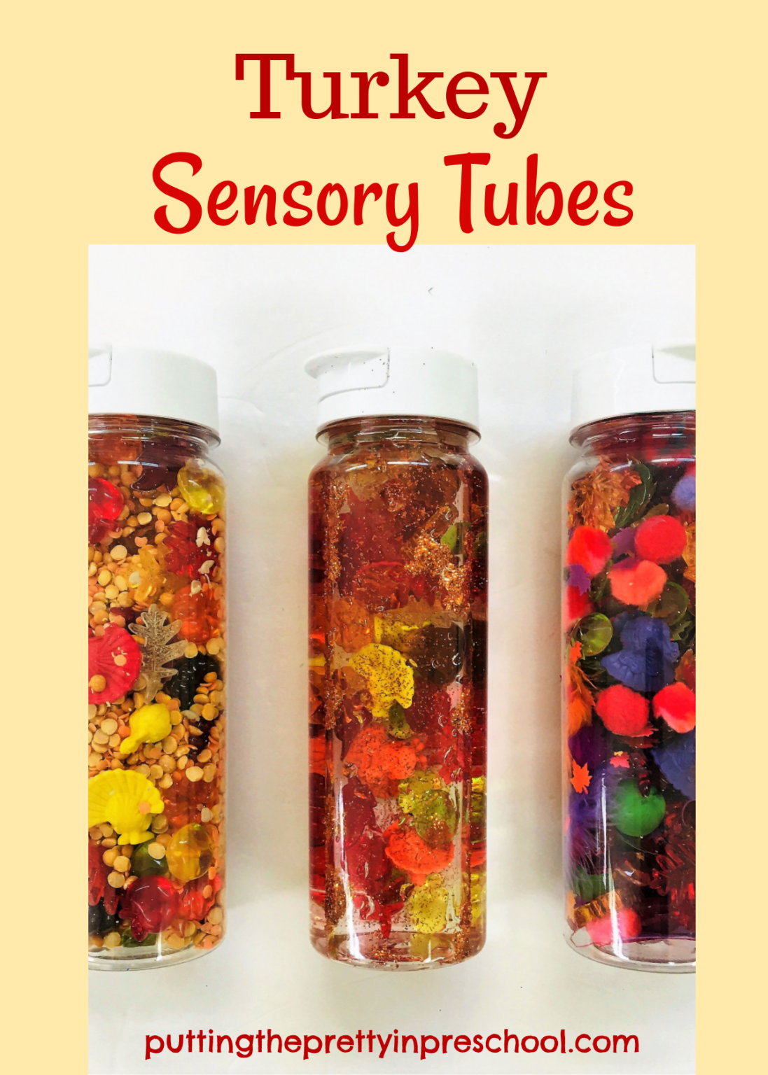 Turkey Sensory Tubes