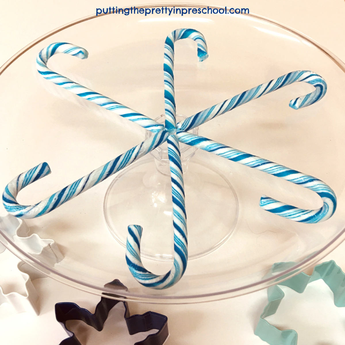 Blue Candy Cane Science Experiment