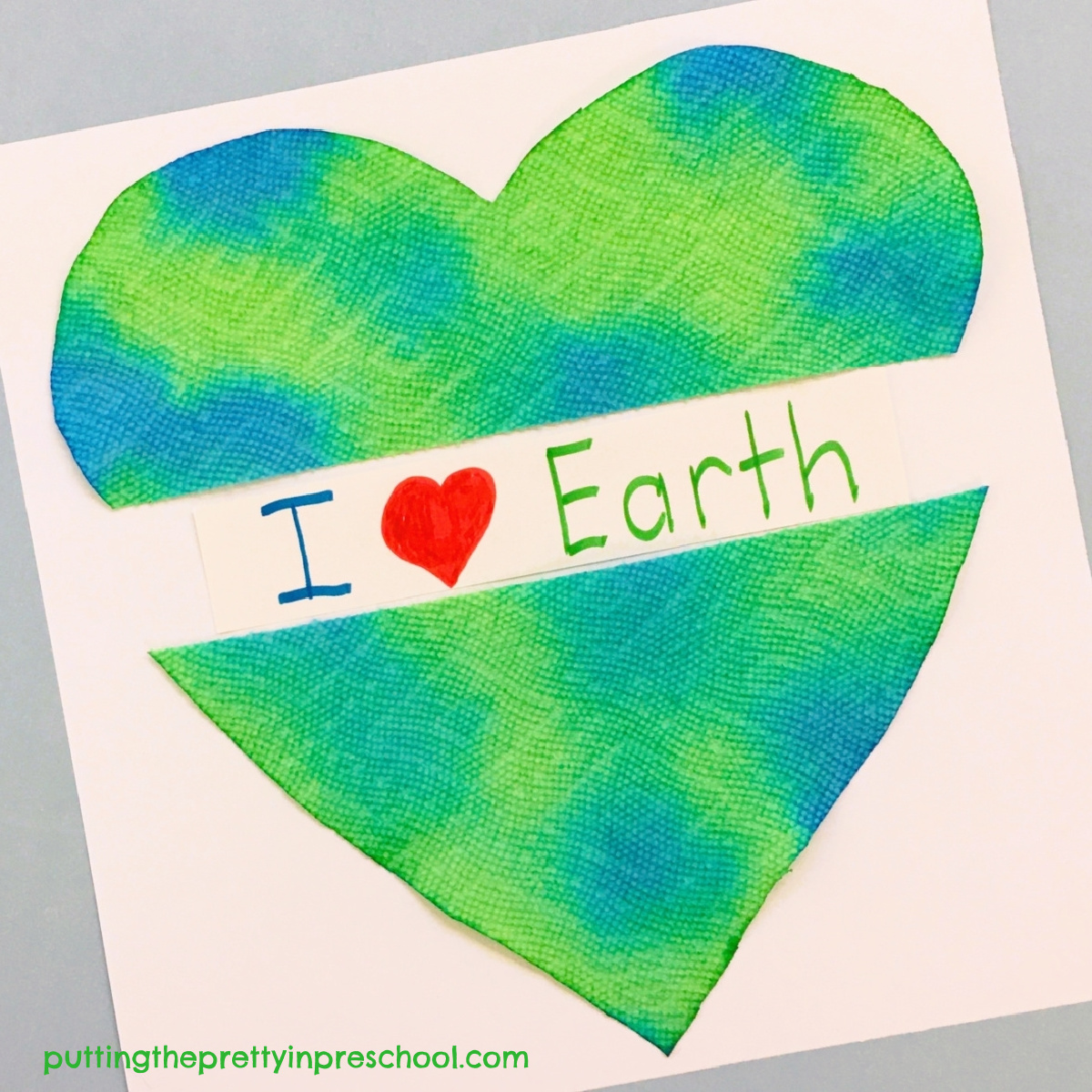 Earth Day Heart Art