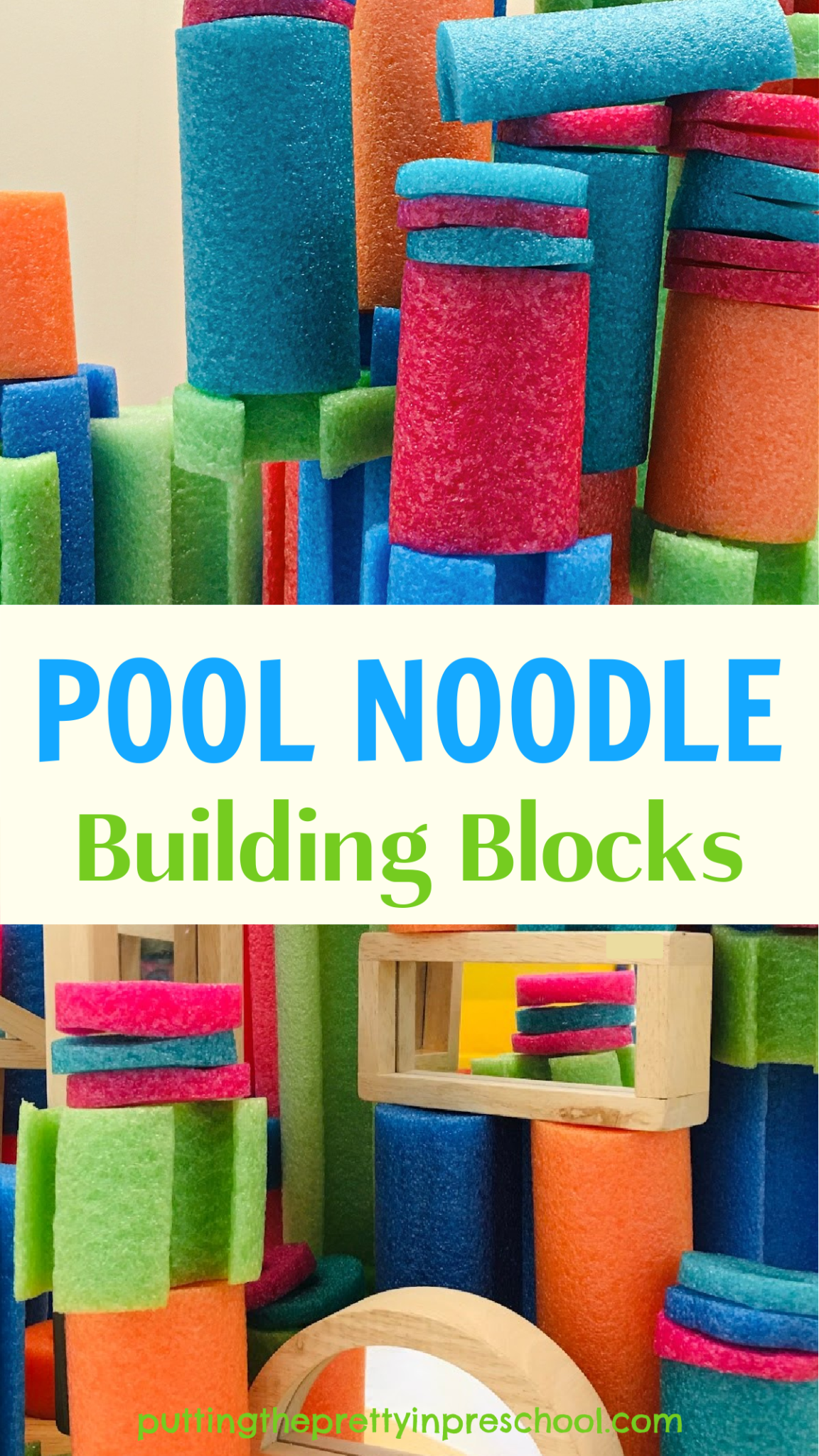 Pool Noodle Building Blocks