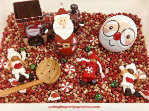 Santa Claus Sensory Bin