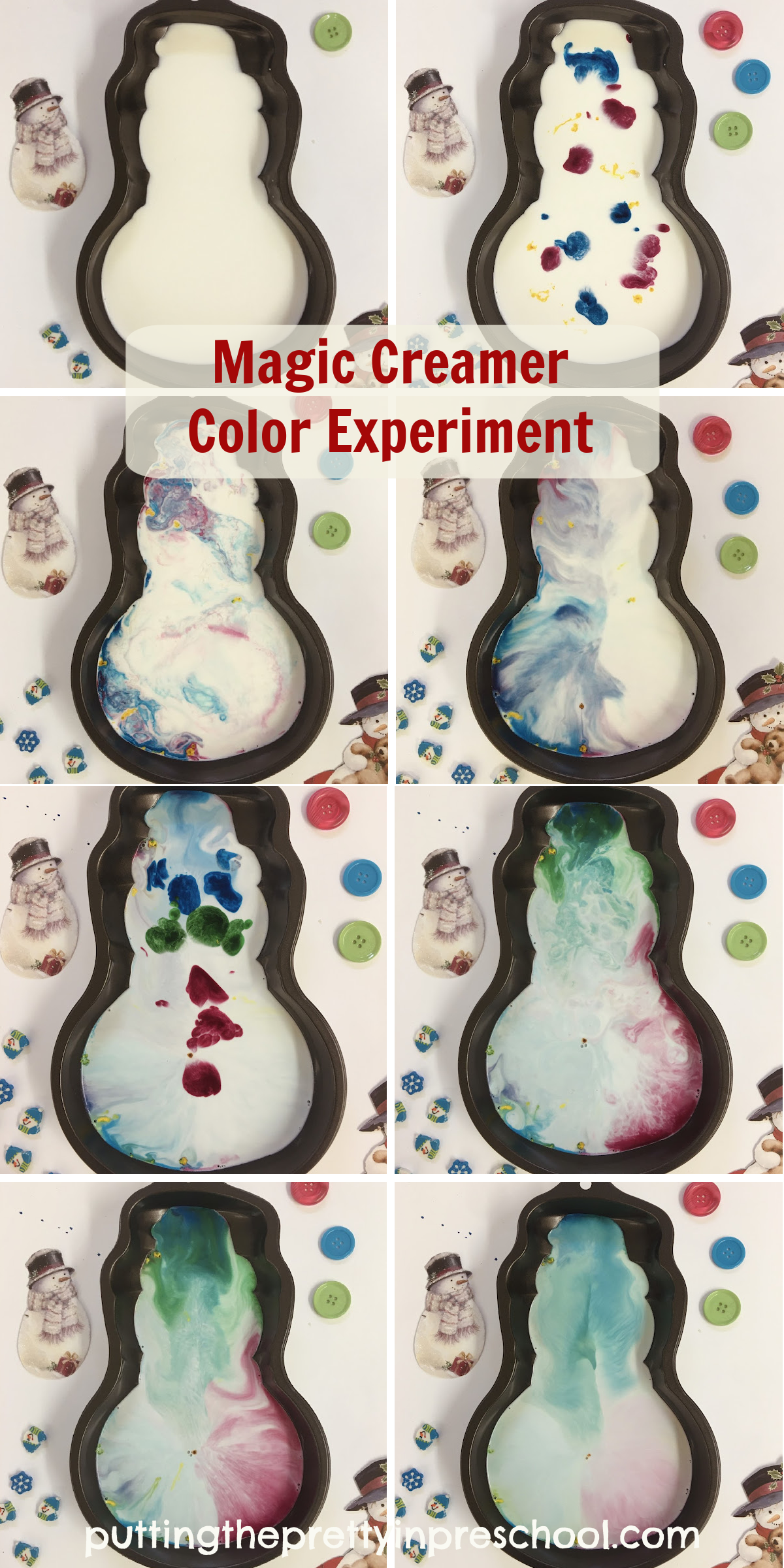 Snowman Theme Color Experiment
