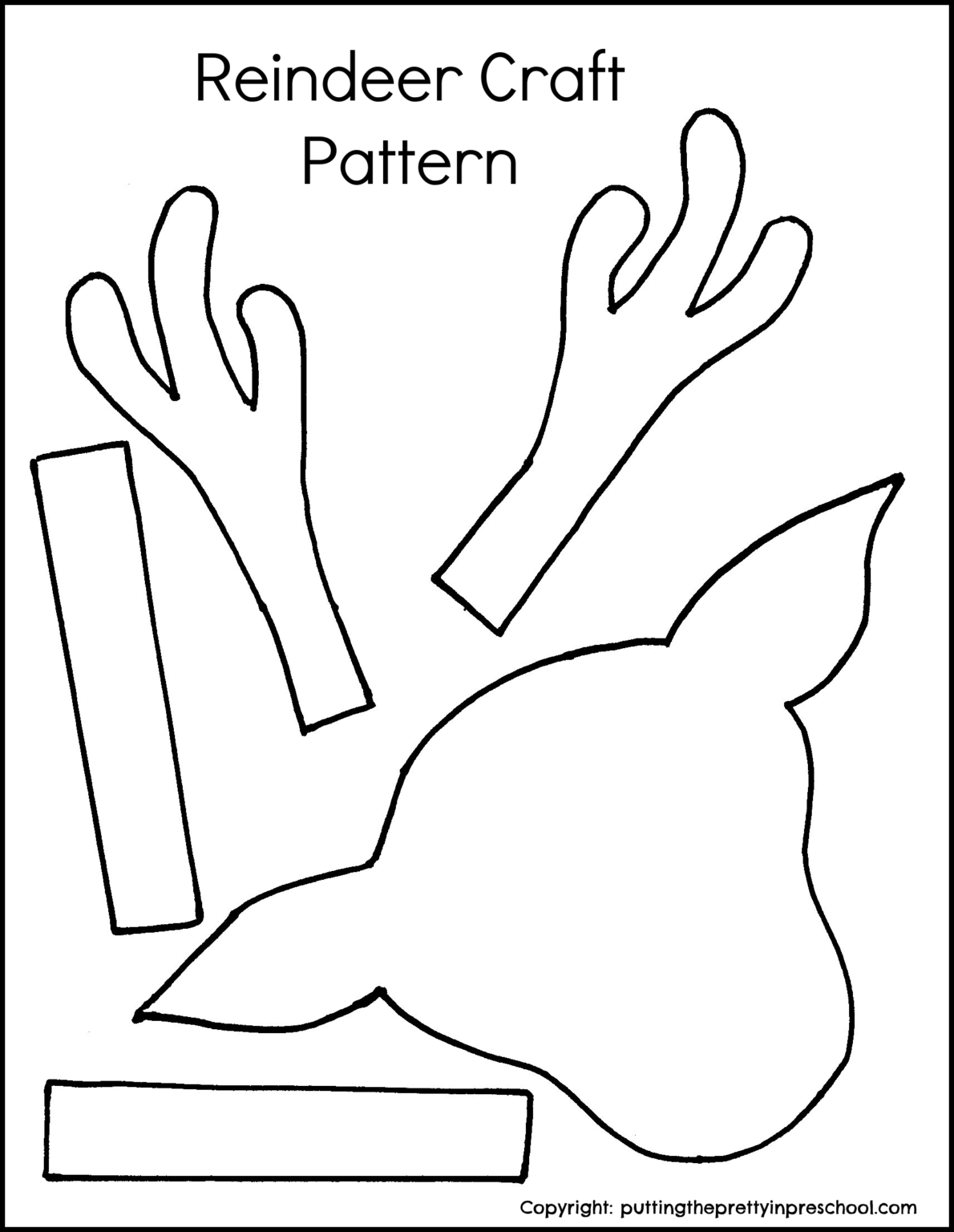 Snowflake Reindeer Craft