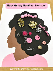 Black History Month Hair Decorating Art
