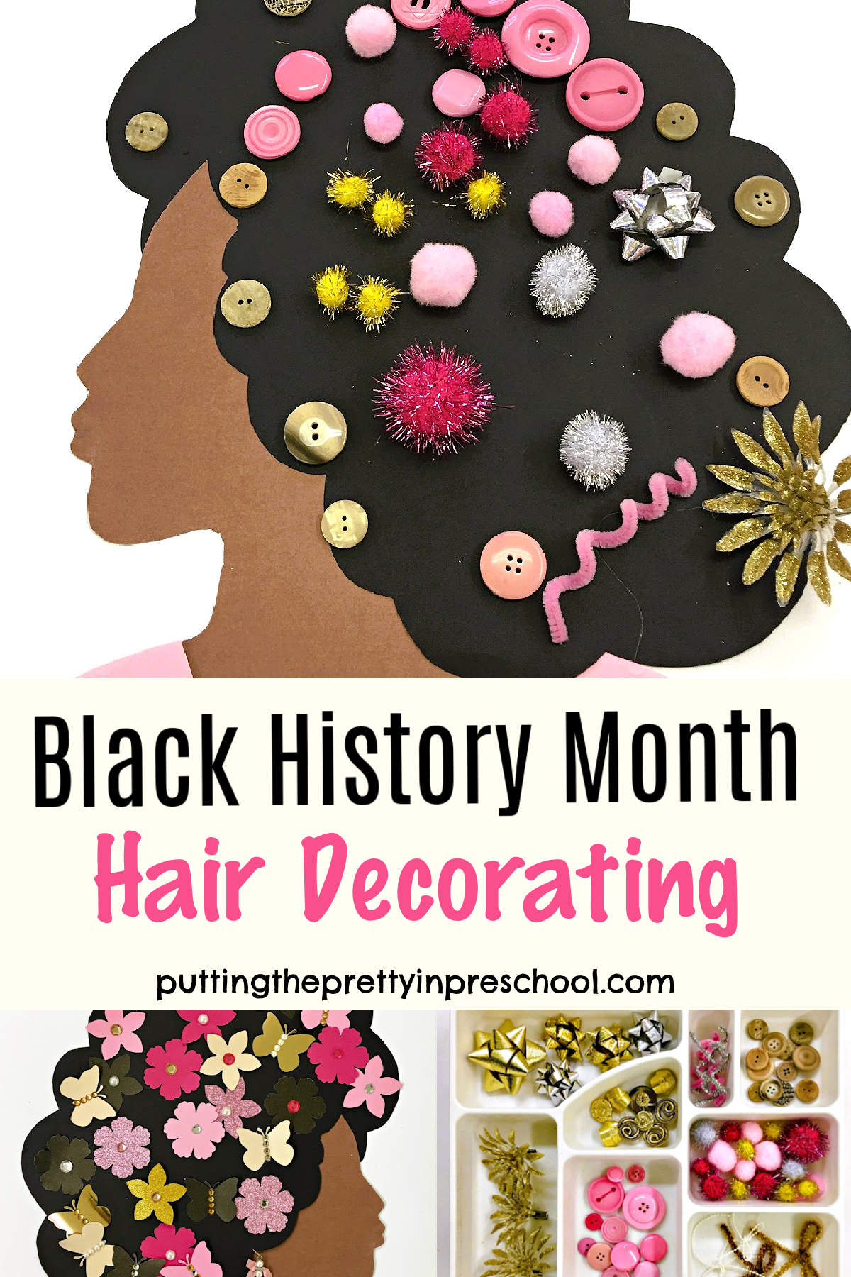 Black History Month Hair Decorating Art
