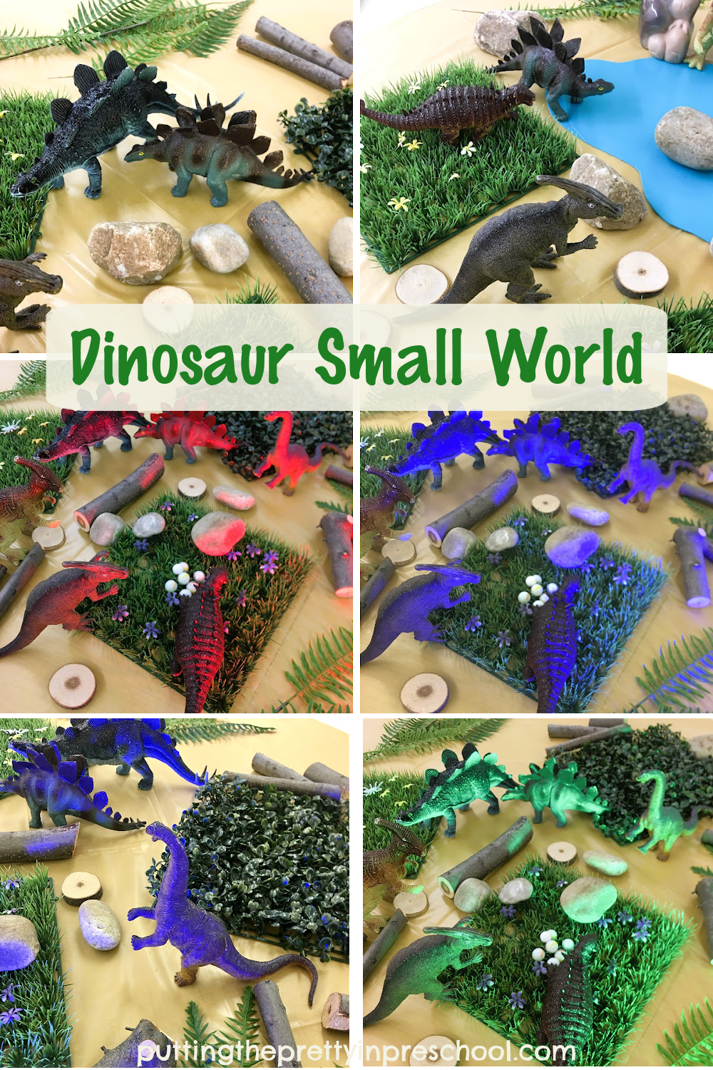 Lighted Dinosaur Small World