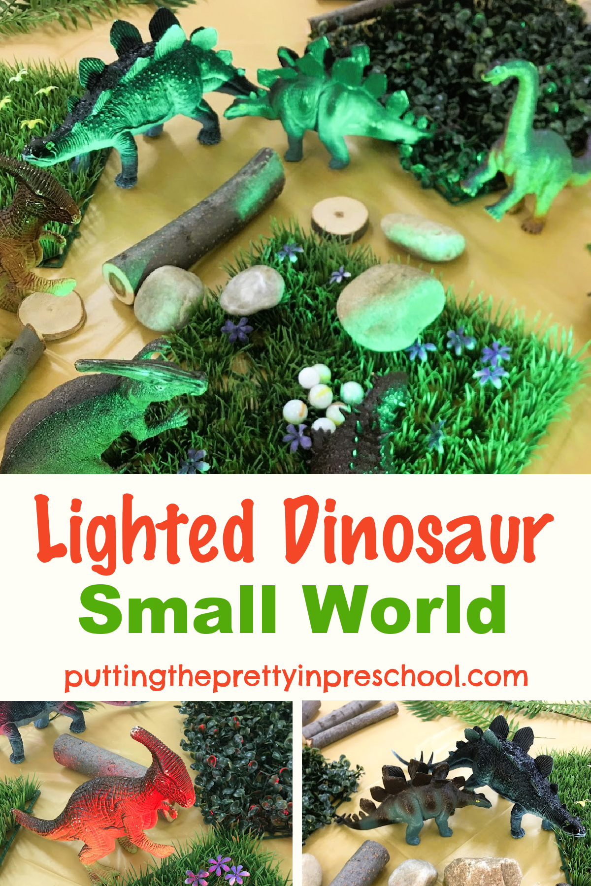 Lighted Dinosaur Small World