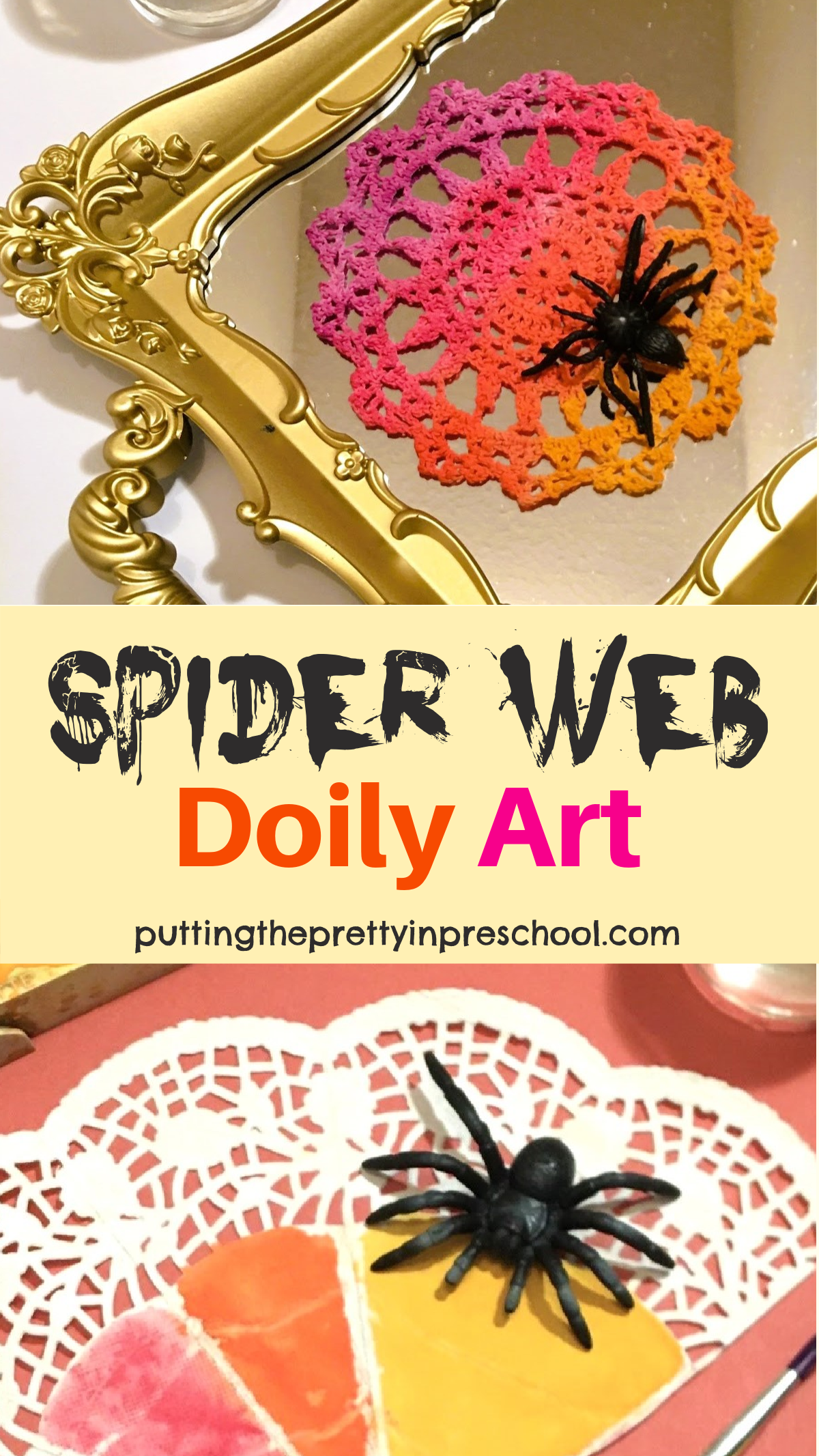 Spider Web Doily Art