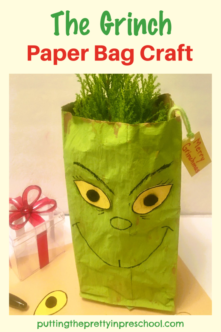 Paper Bag Grinch Craft