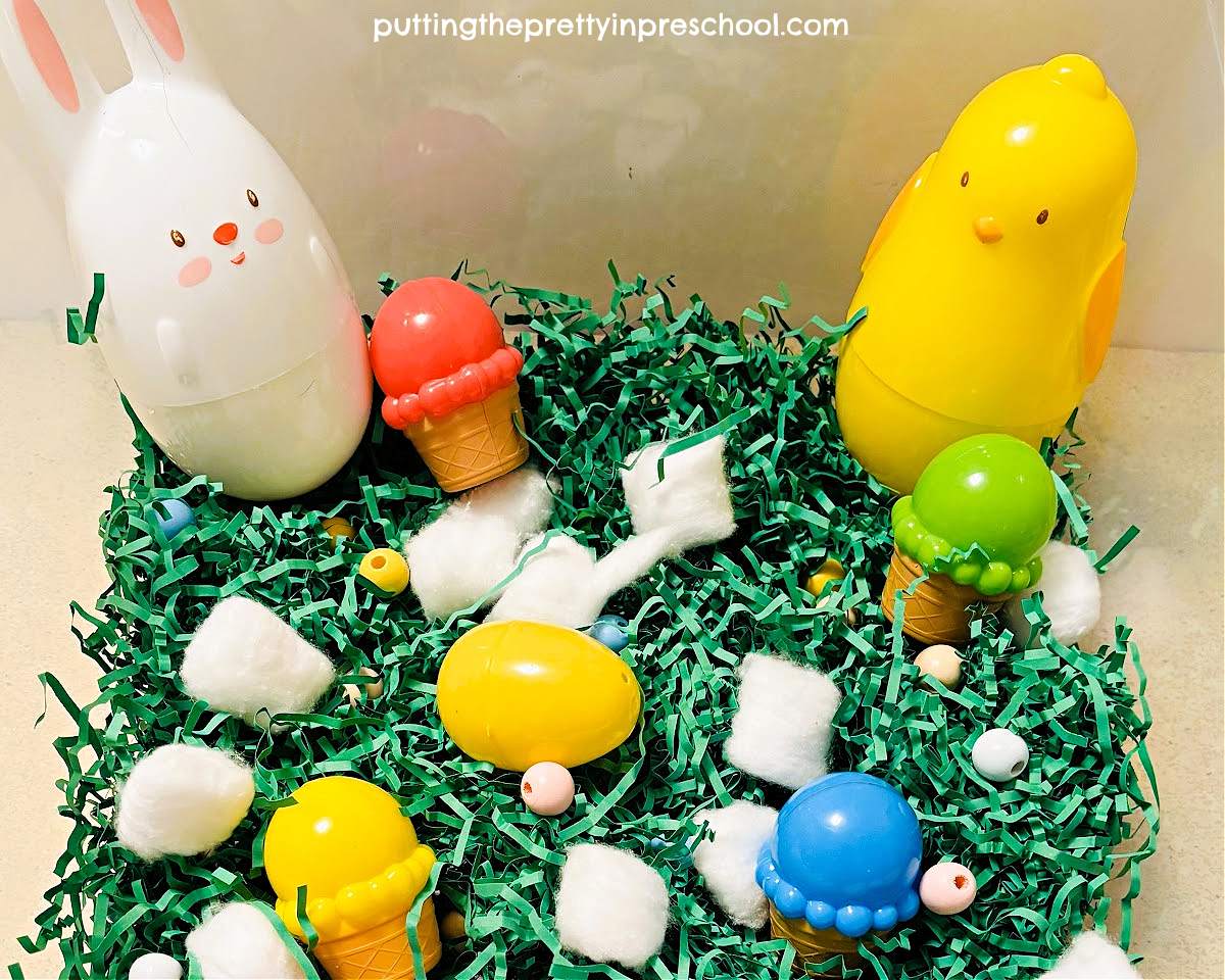 Spring Bunny Sensory Bin