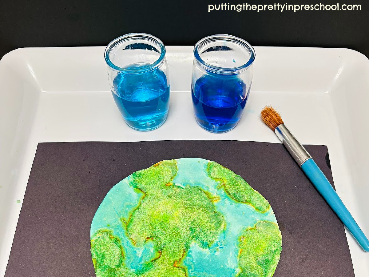Salt Painting Planet Art