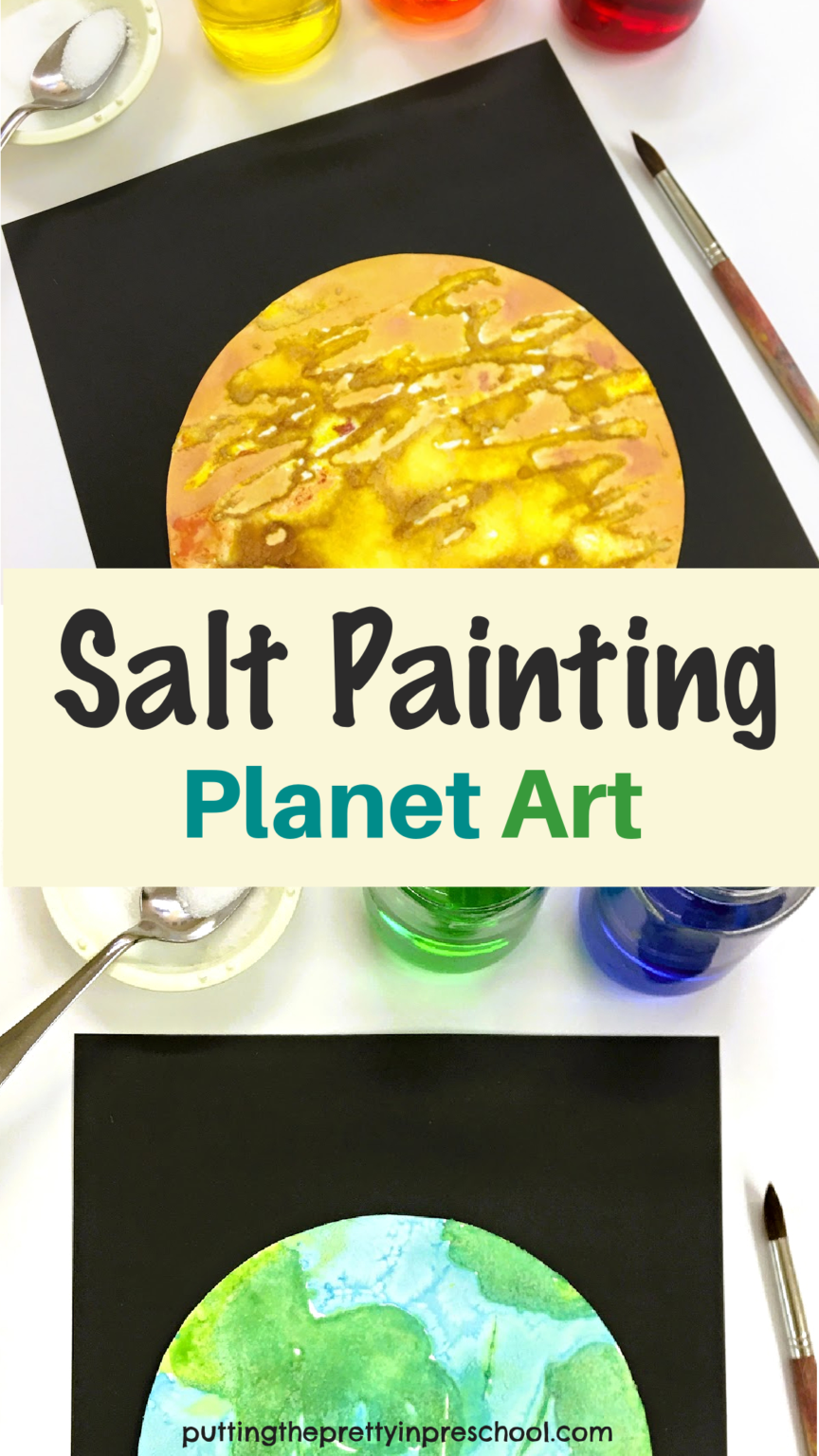 Salt Painting Planet Art