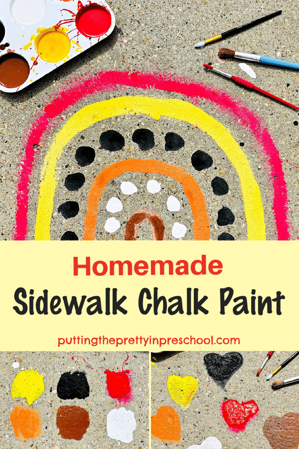 Homemade Sidewalk Chalk Paint